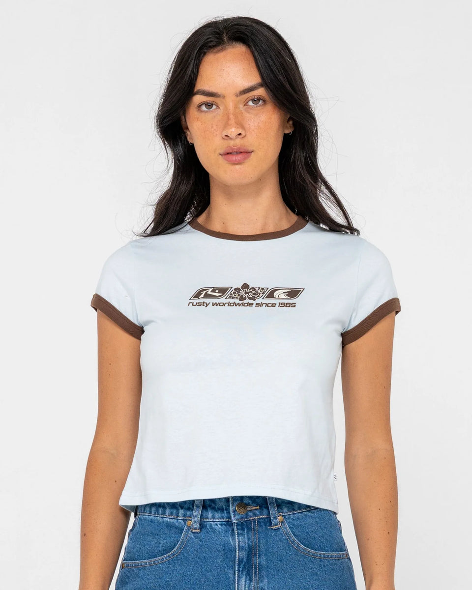 Rusty Snapper Contrast Ringer Mini Tee – Tsunami Surfer