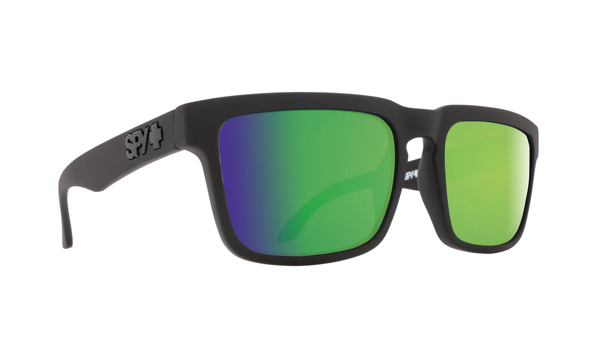 Spy Helm Matte Black-Happy Bronze Polar Green Spectra Mirror – Tsunami ...