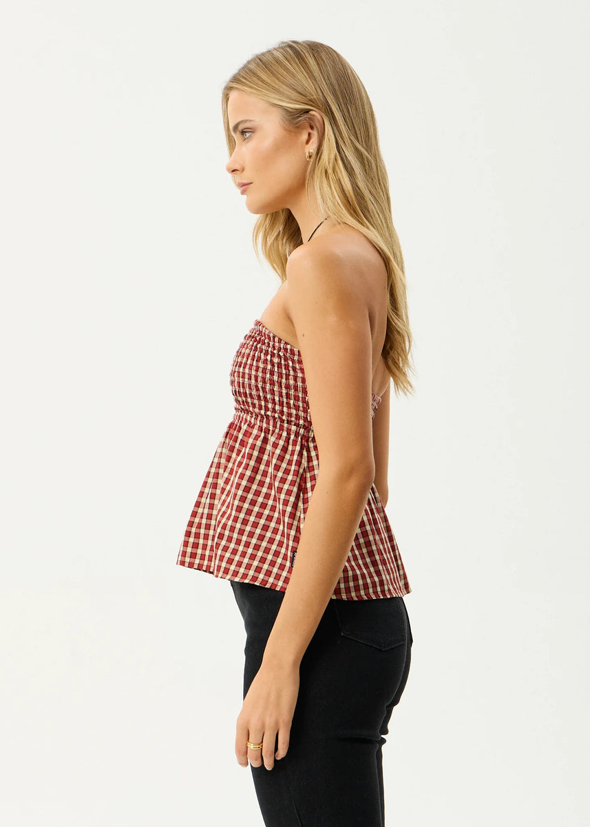 Afends Austin Recycled Top - Red Rum – Tsunami Surfer