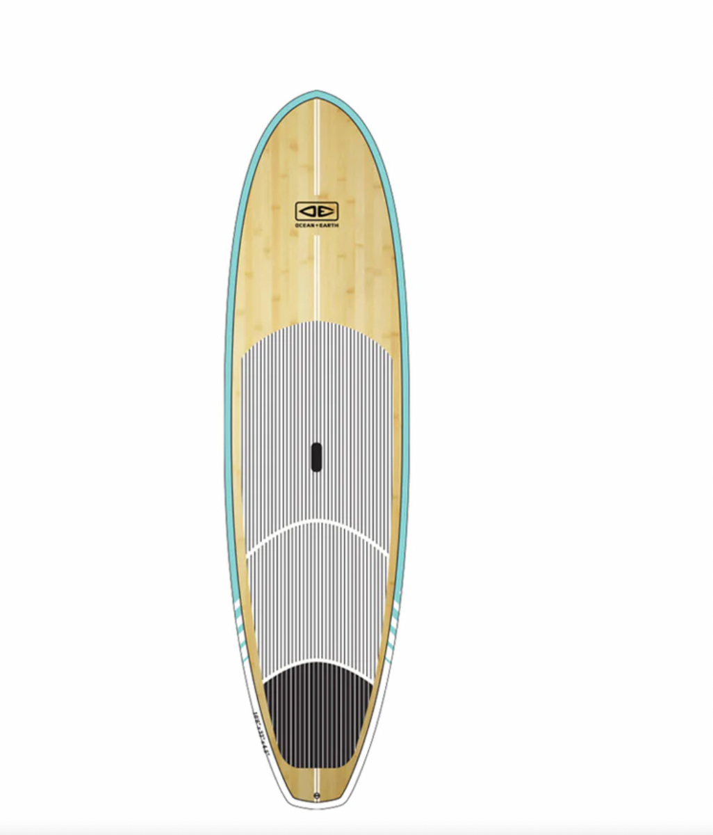Ocean & Earth Cruiser Epoxy/Bamboo SUP – Tsunami Surfer
